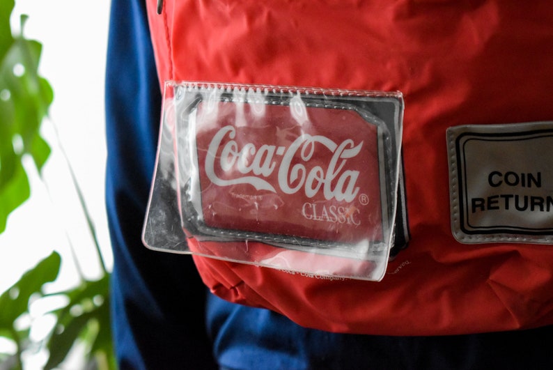 Vintage Coca Cola Vending Machine Backpack, Retro Americana Collectible ...