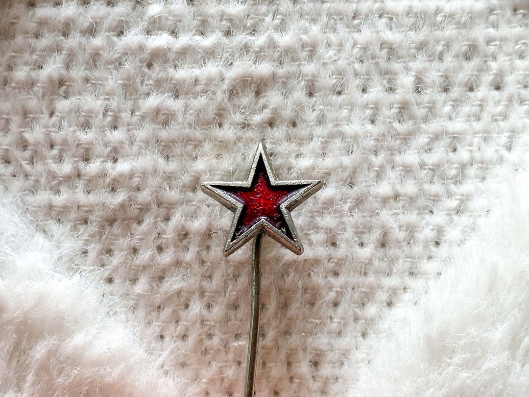 Vintage Red Star Enamel Pin Antique Yugoslavia Red Star Lapel Pin From ...