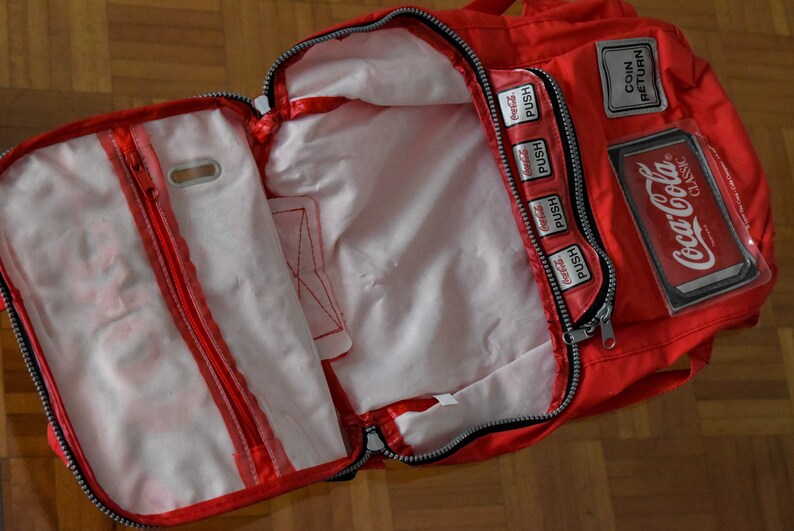 Vintage Coca Cola Vending Machine Backpack, Retro Americana Collectible ...