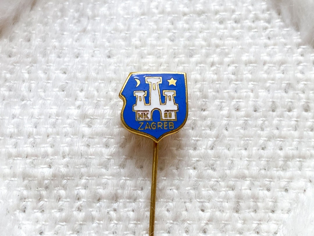 Vintage Zagreb Football Club Pin | Antique Zagreb Lapel Pin From 1970s ...