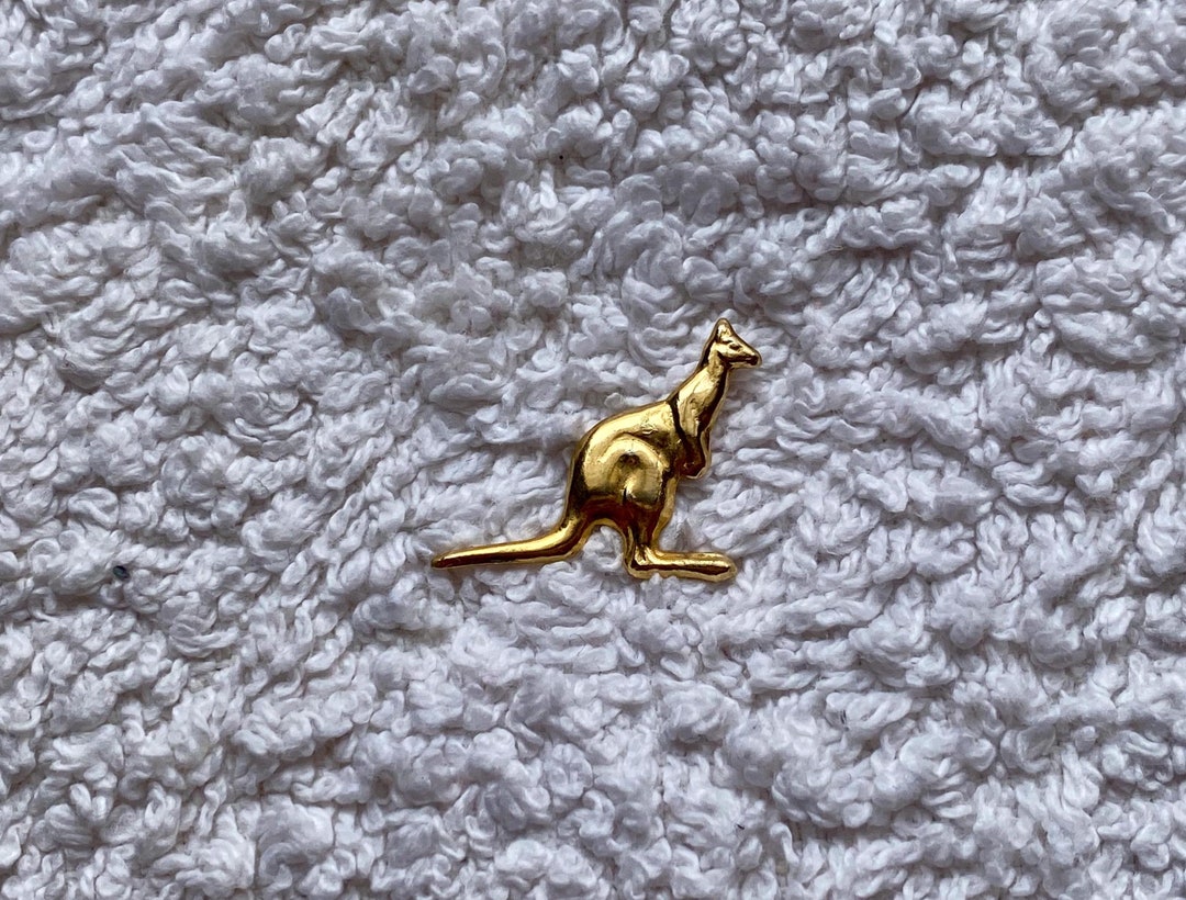 Vintage 1970s Kangaroo Enamel Pin | Authentic Australia Retro Merch ...