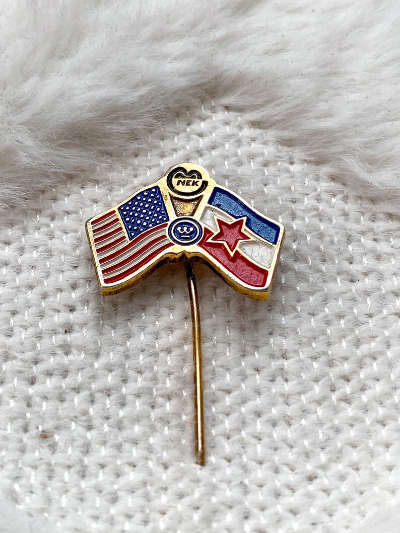 Vintage Yugoslavia America Friendship Enamel Pin | Antique Yugoslavia ...