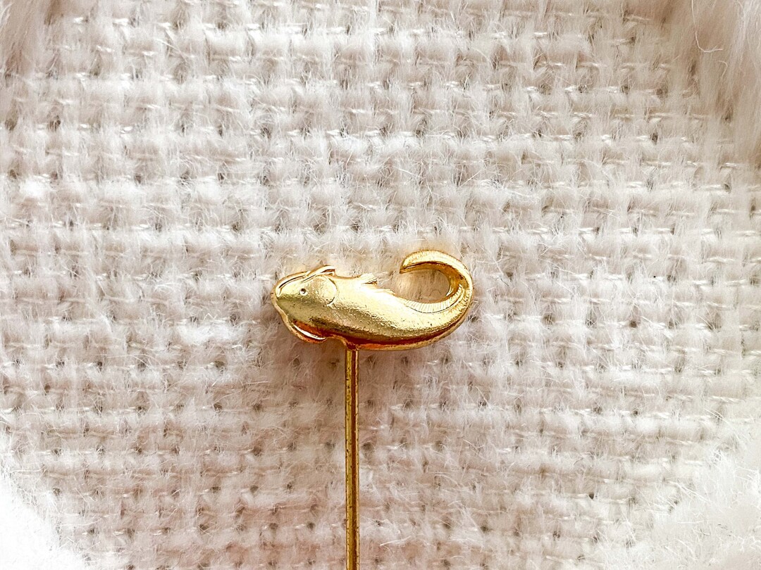 Vintage Catfish Enamel Pin | Antique Fish Lapel Pin | Vintage Catfish ...