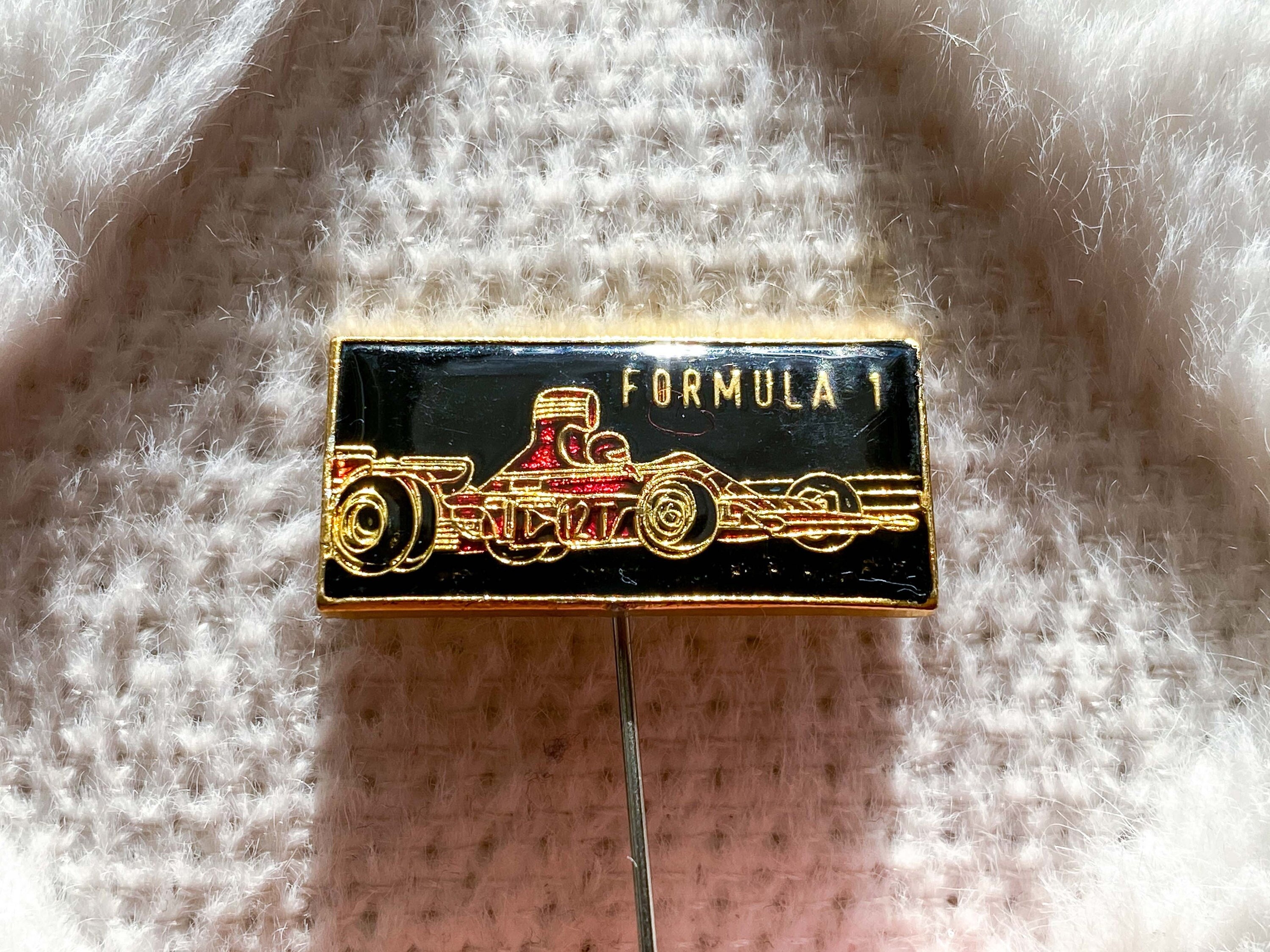 Vintage Formula One Pin From the 1980s | Antique Black Formula 1 Badge ...