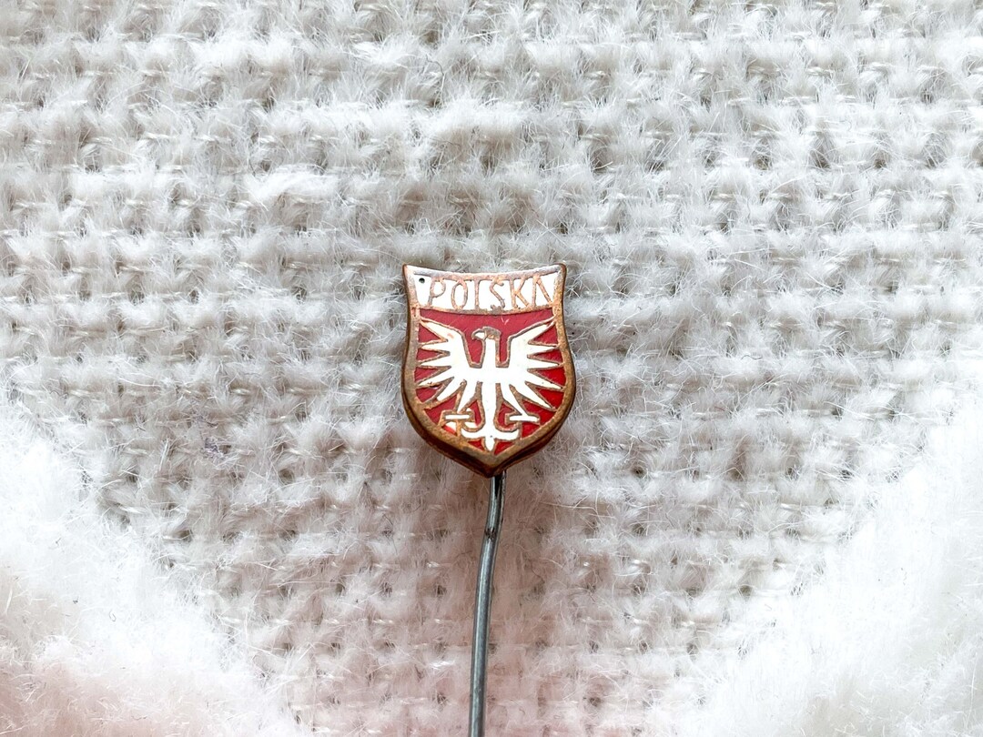 Vintage Miniature Poland Enamel Pin | Antique Polish Eagle Lapel Pin ...