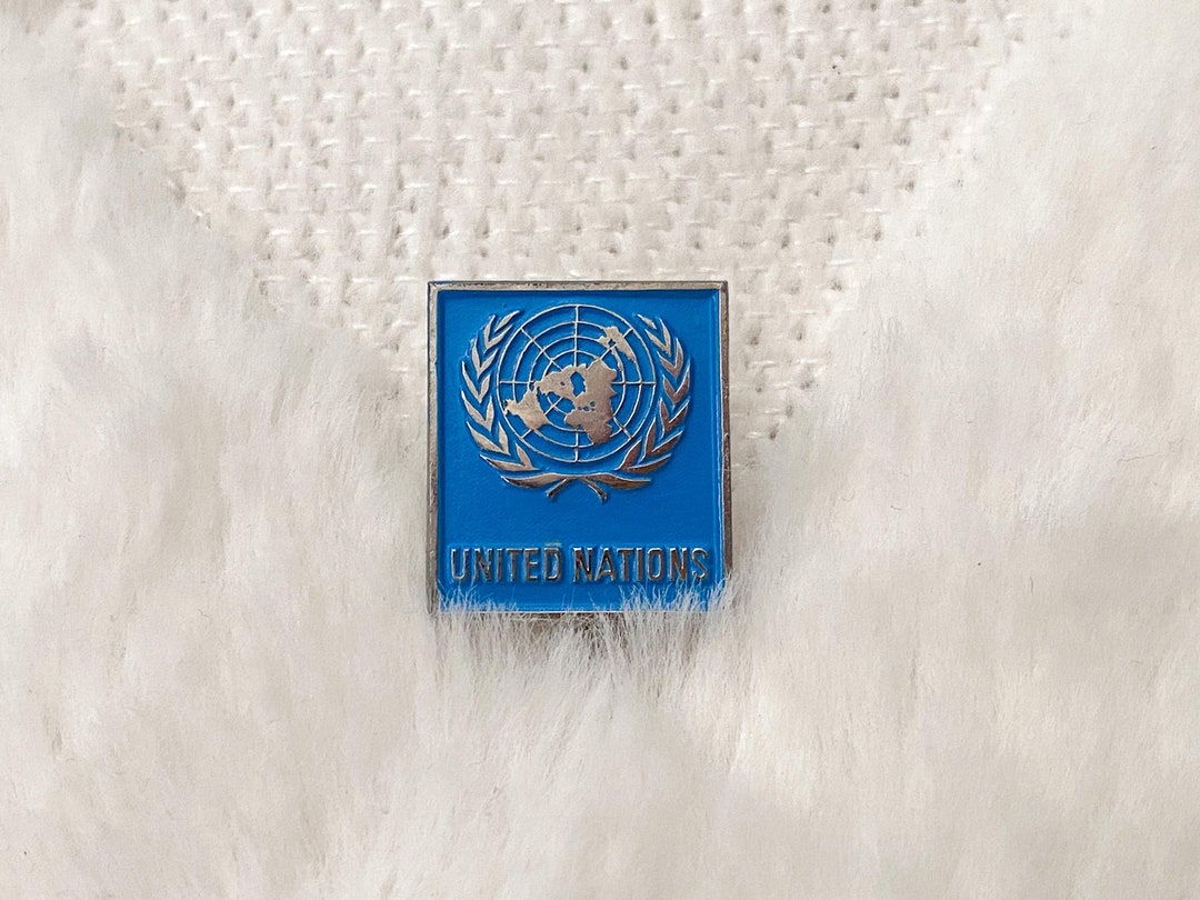 Vintage United Nations Flag Enamel Pin | Antique UN Lapel Pin From ...