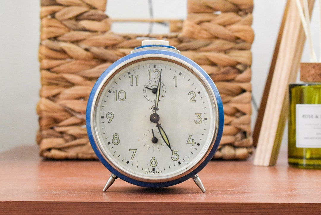 Vintage Insa Alarm Clock 1960s Yugoslavian Midcentury Antique Timepiece ...