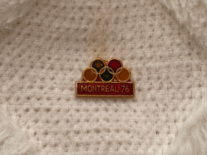 Vintage 1976 Montreal Olympic Games Lapel Pin Commemorate Canada's ...