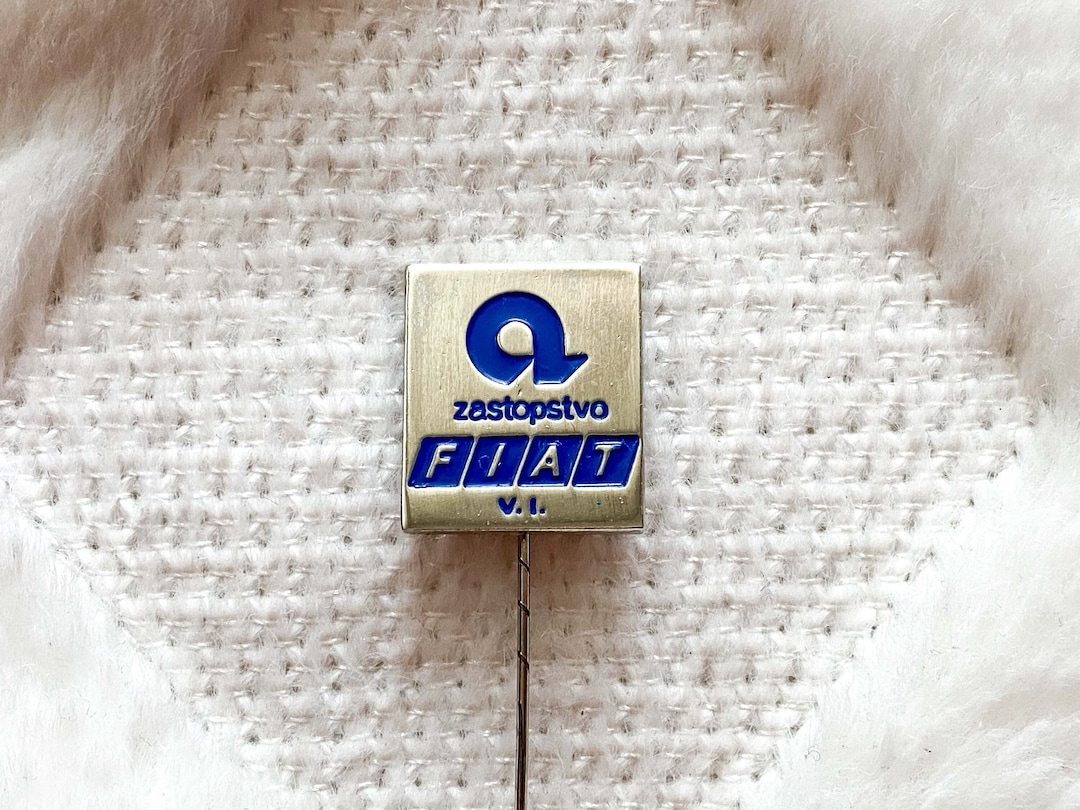 Vintage Rare Fiat Pin | Antique Fiat Dealership From Slovenia ...
