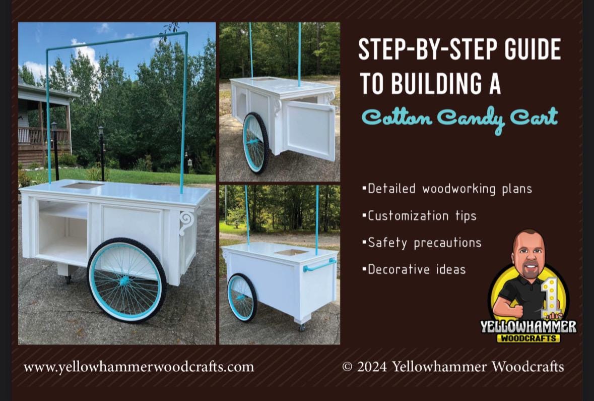 Cotton Candy Cart Build Plans - Etsy
