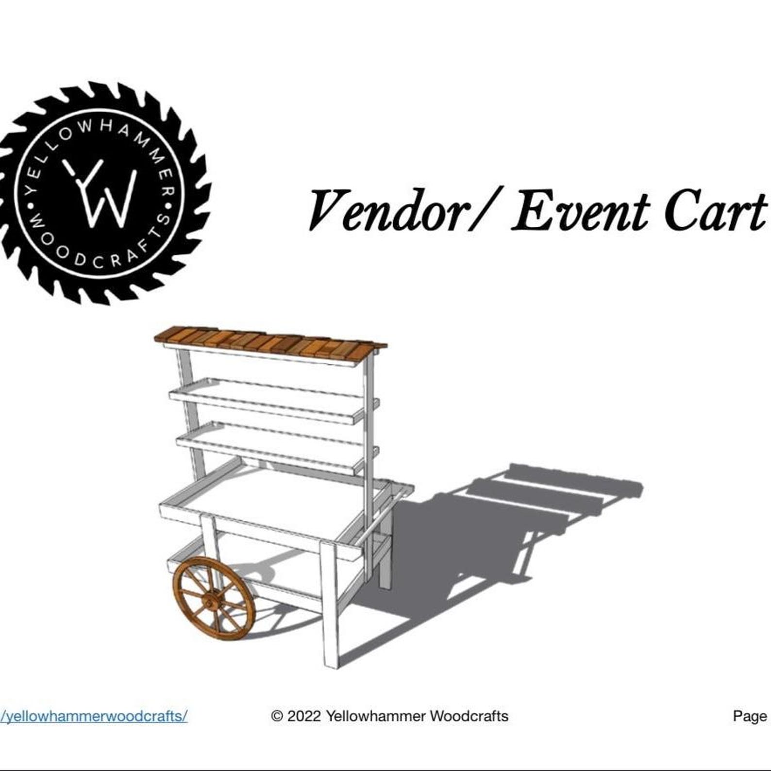 Digital Build Plans for a Vendor Display Cart - Etsy