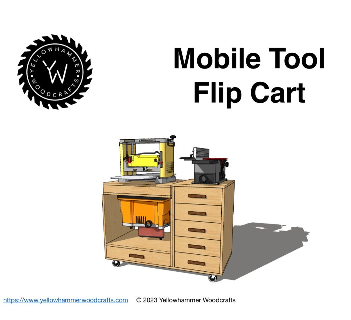 Flip Tool Cart for Small Shops - Etsy