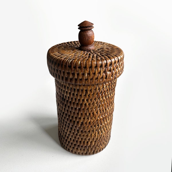 Rattan Pot - Etsy UK