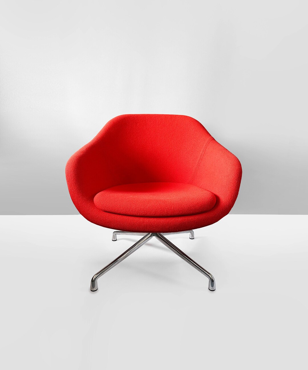 HAY of Denmark AAL 81 Red Swivel Chair. Vintage Danish - Etsy