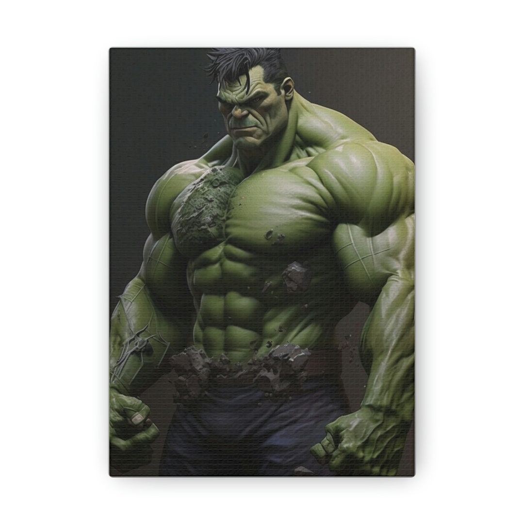 Ultra Realistic Hulk Wall Art DC Style - Etsy