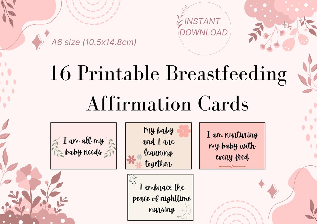 For New Mom A Deck Of 20 Supportive Affirmation Cards For Nursing And ...