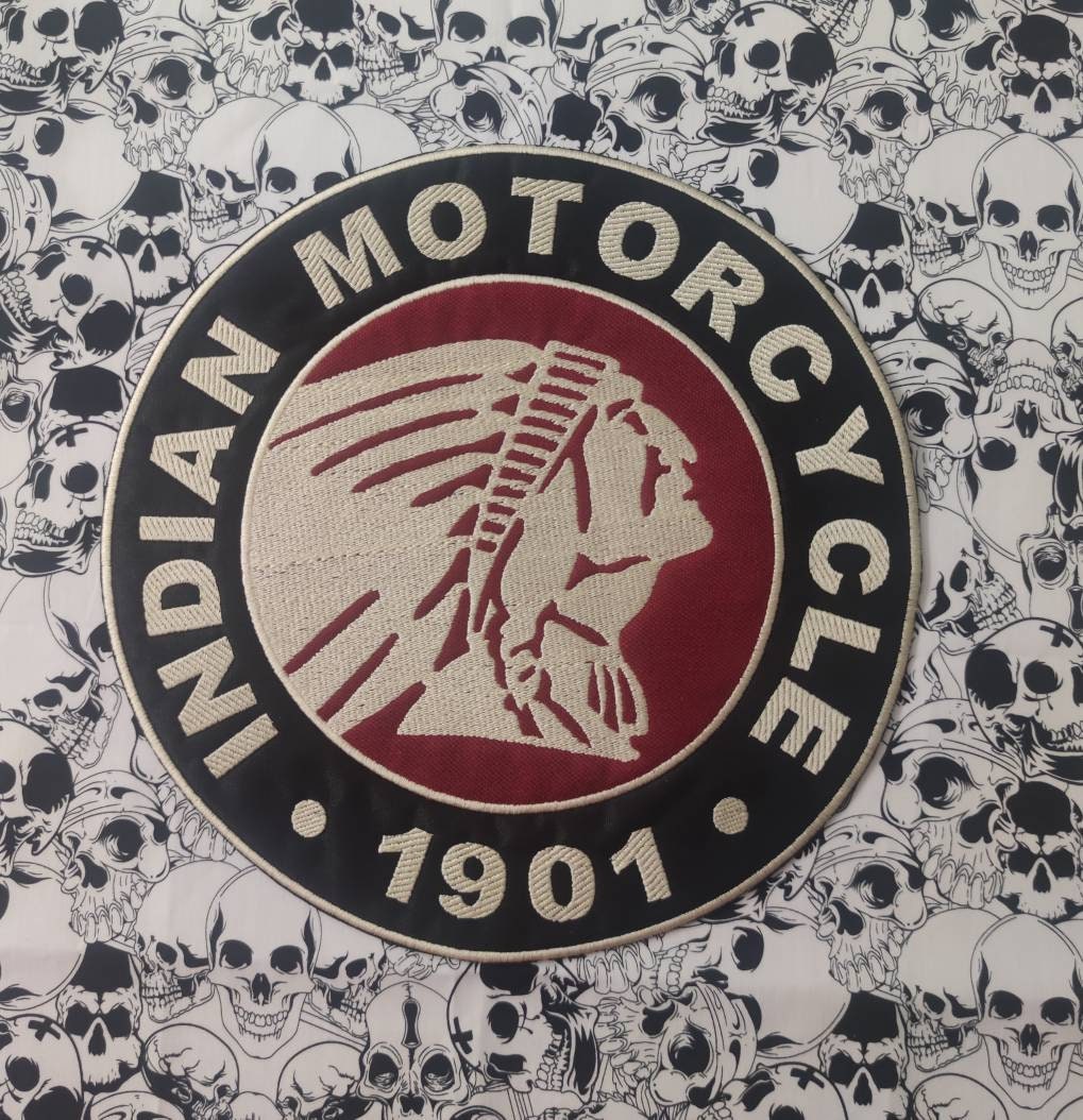 24 Cm Large Indian Motorcycle 1901 Embroidery Sew on Patch for - Etsy