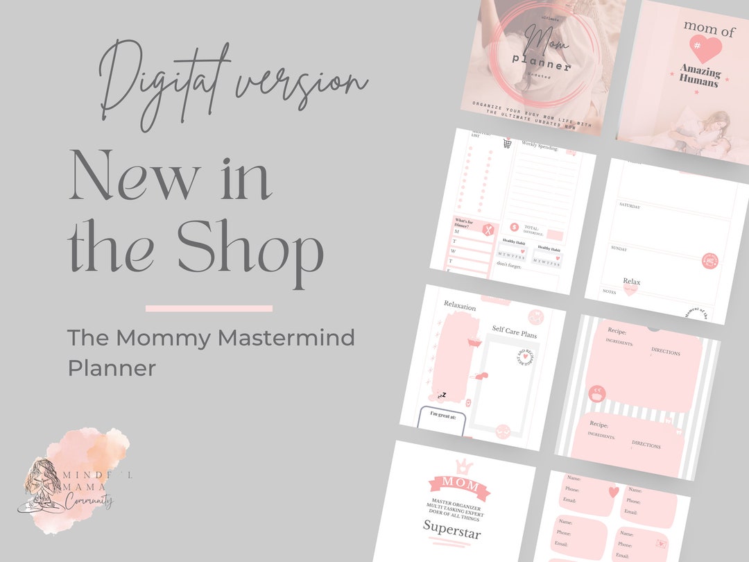 Mommy Mastermind Planner - the Ultimate Tool for HSP Moms to Manage ...