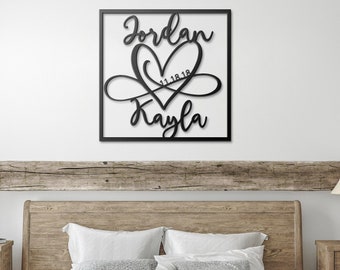 Couples Infinity Metal Art - Etsy