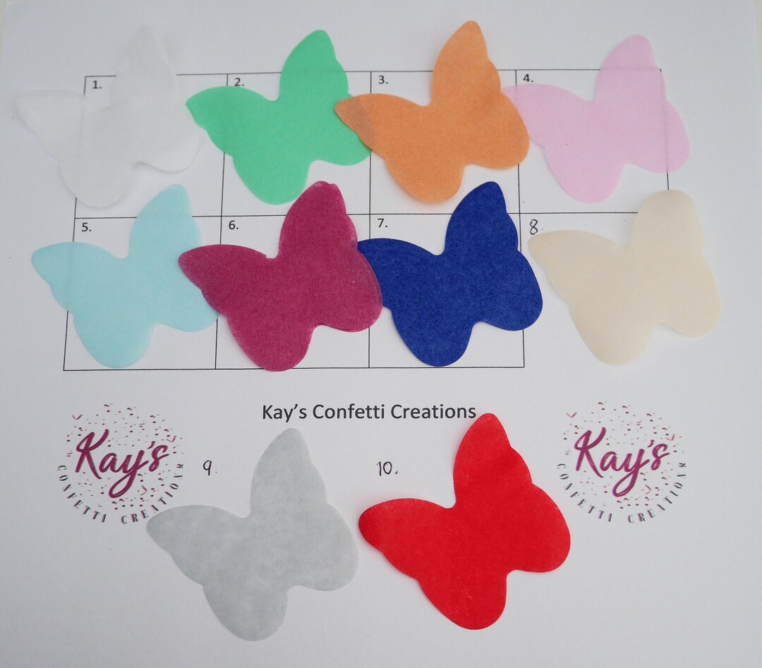50 DIY Biodegradable Butterfly Paper Confetti Packets - Etsy