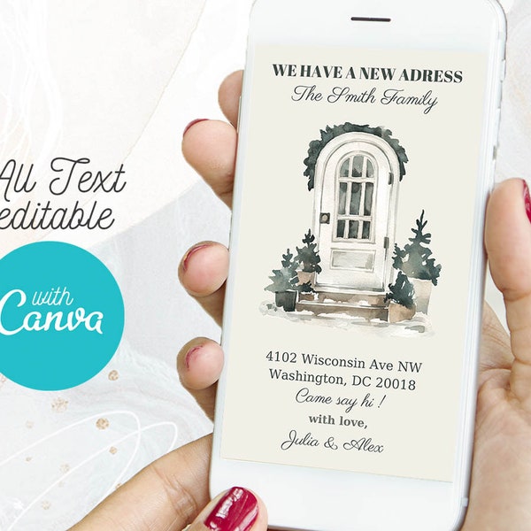 Moving Announcement Digital - Etsy