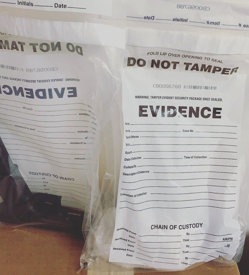 Movie Prop EVIDENCE BAG ( 2 PK ) - Etsy