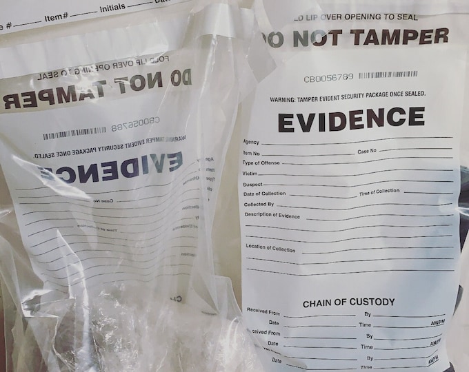 Movie Prop EVIDENCE BAG ( 2 PK ) - Etsy