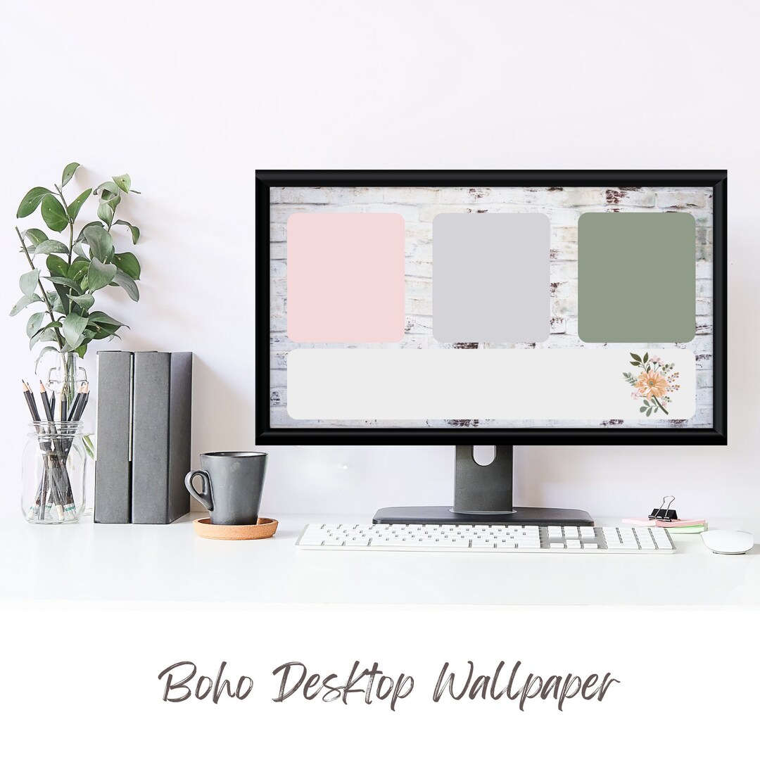 Boho Desktop Wallpaper - Desktop Wallpaper - Desktop Organizer ...