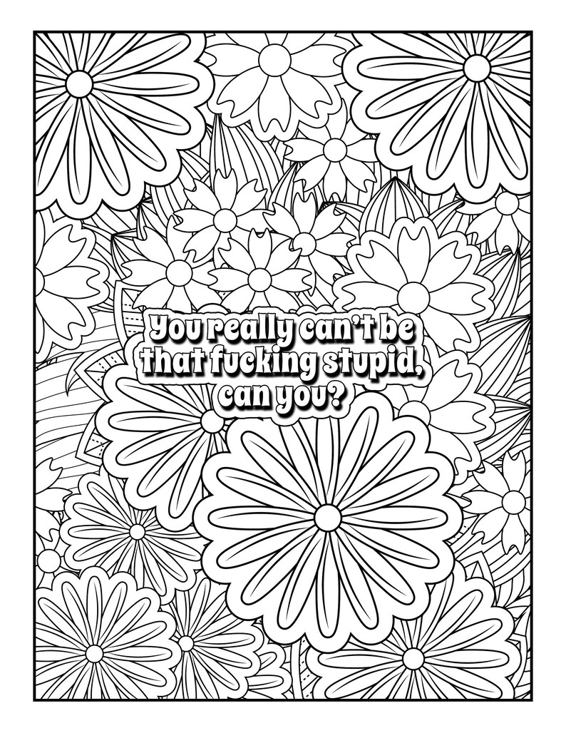Art & Inappropriate Thoughts Swear Word Coloring Book for Adults ...