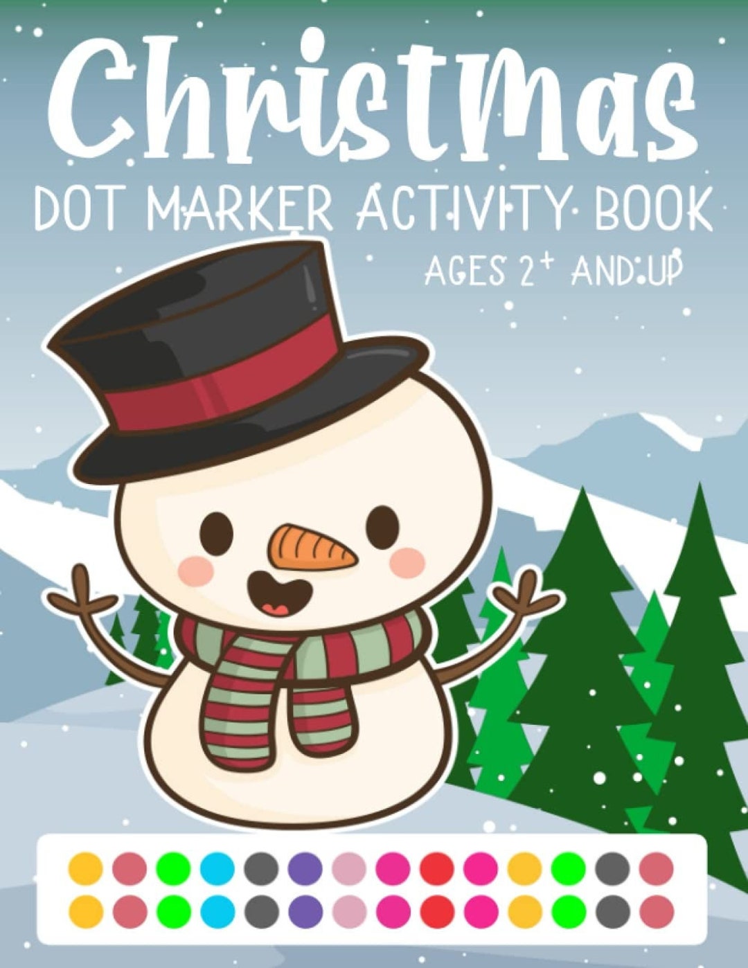 Christmas Dot Marker Coloring Pages for Toddler and Kids Ages 2 Cute ...