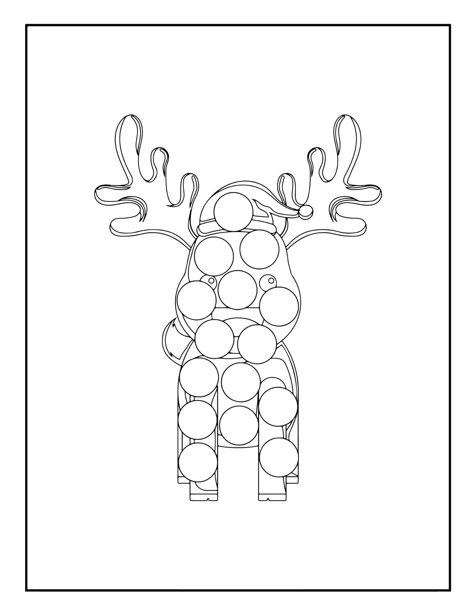 Christmas Dot Marker Coloring Pages for Toddler and Kids Ages 2 Cute ...