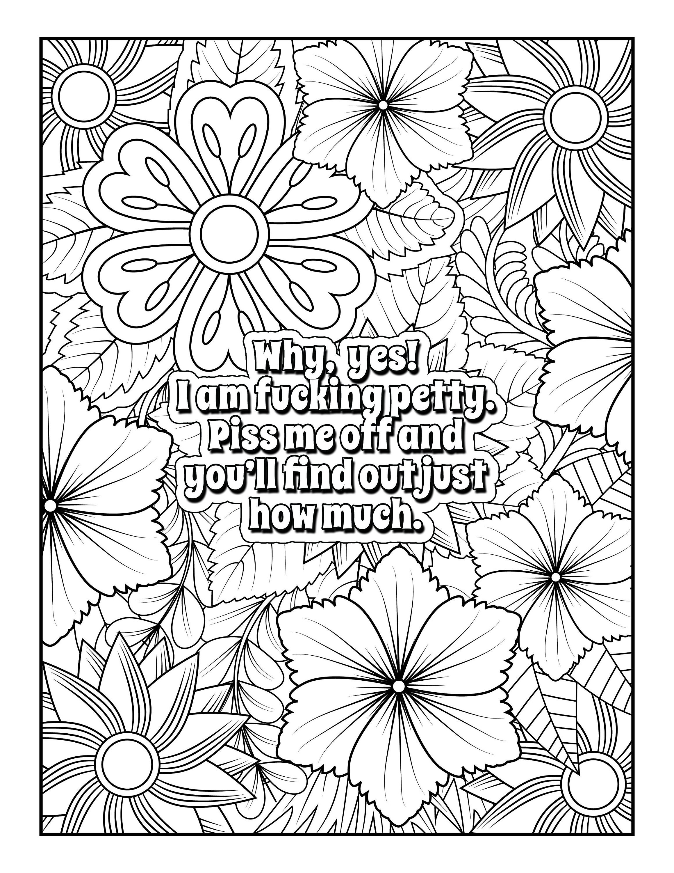 Art & Inappropriate Thoughts Swear Word Coloring Book for Adults ...