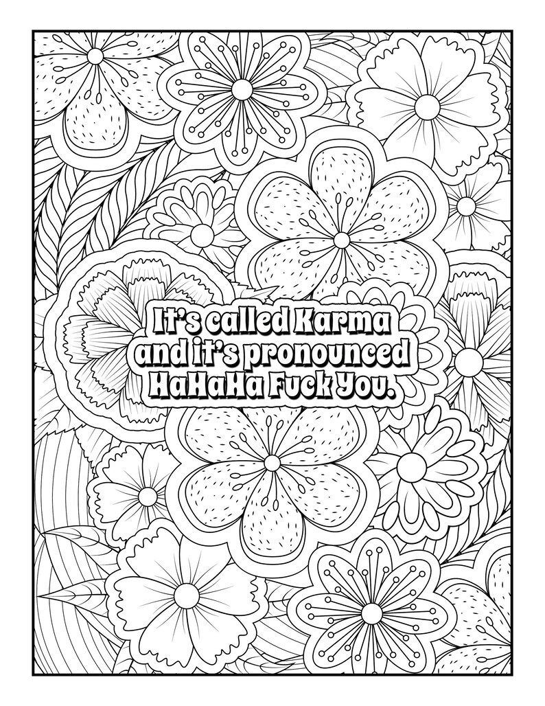 Art & Inappropriate Thoughts Swear Word Coloring Book for Adults ...