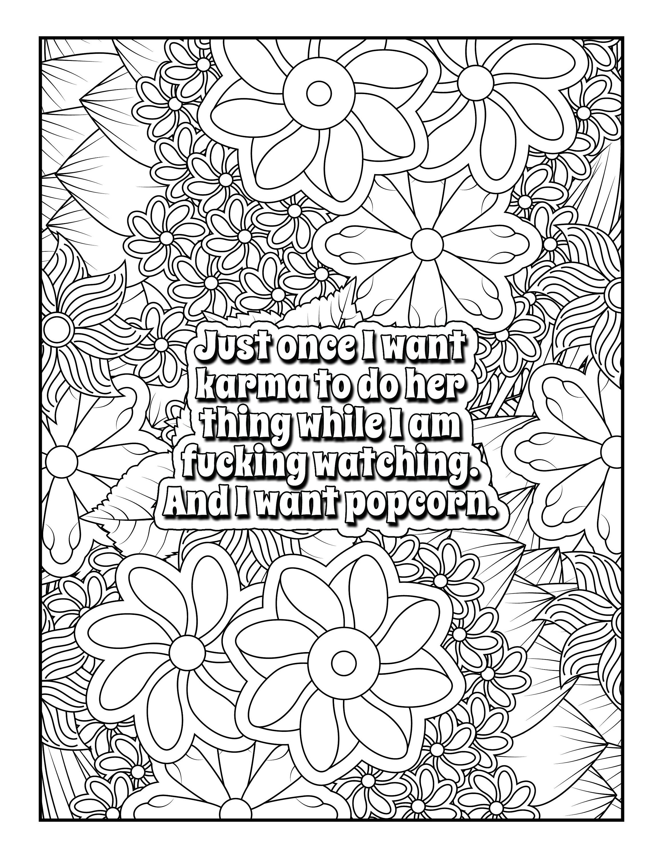 Art & Inappropriate Thoughts Swear Word Coloring Book for Adults ...