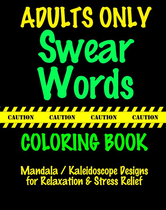 Mandala Swear Word Coloring Book for Adults Printable - Etsy
