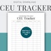 CEU Tracker | Digitally Fillable | Printable | Continuing Education ...
