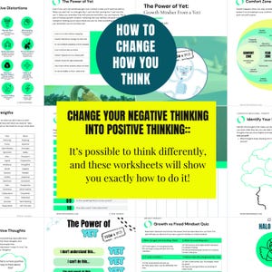 CBT Worksheets Mega Bundle: Mental Health & Coping Skills (printable ...
