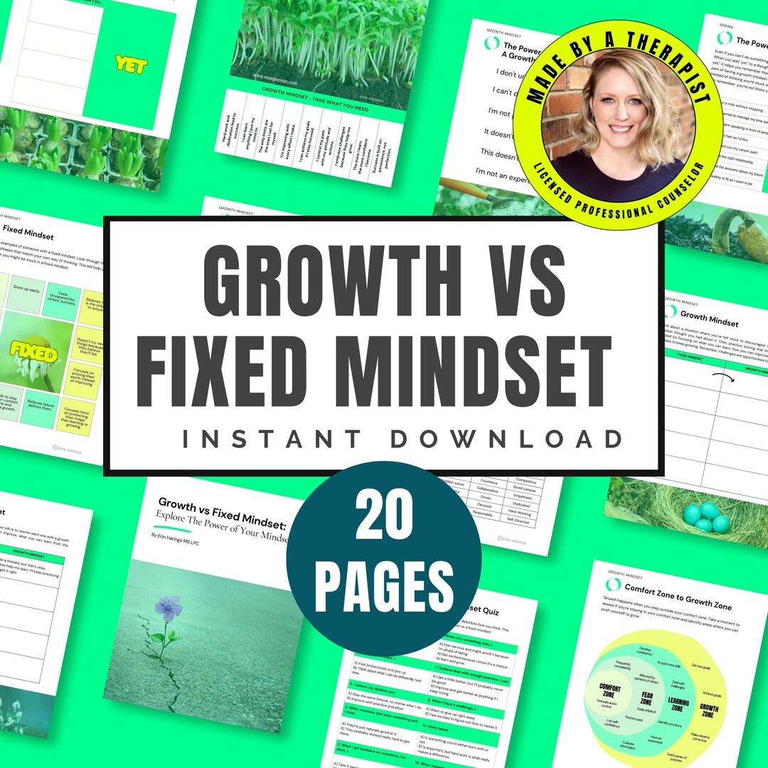 Growth Mindset Quiz & Worksheets | CBT Tools, Fixed Vs Growth Mindset ...