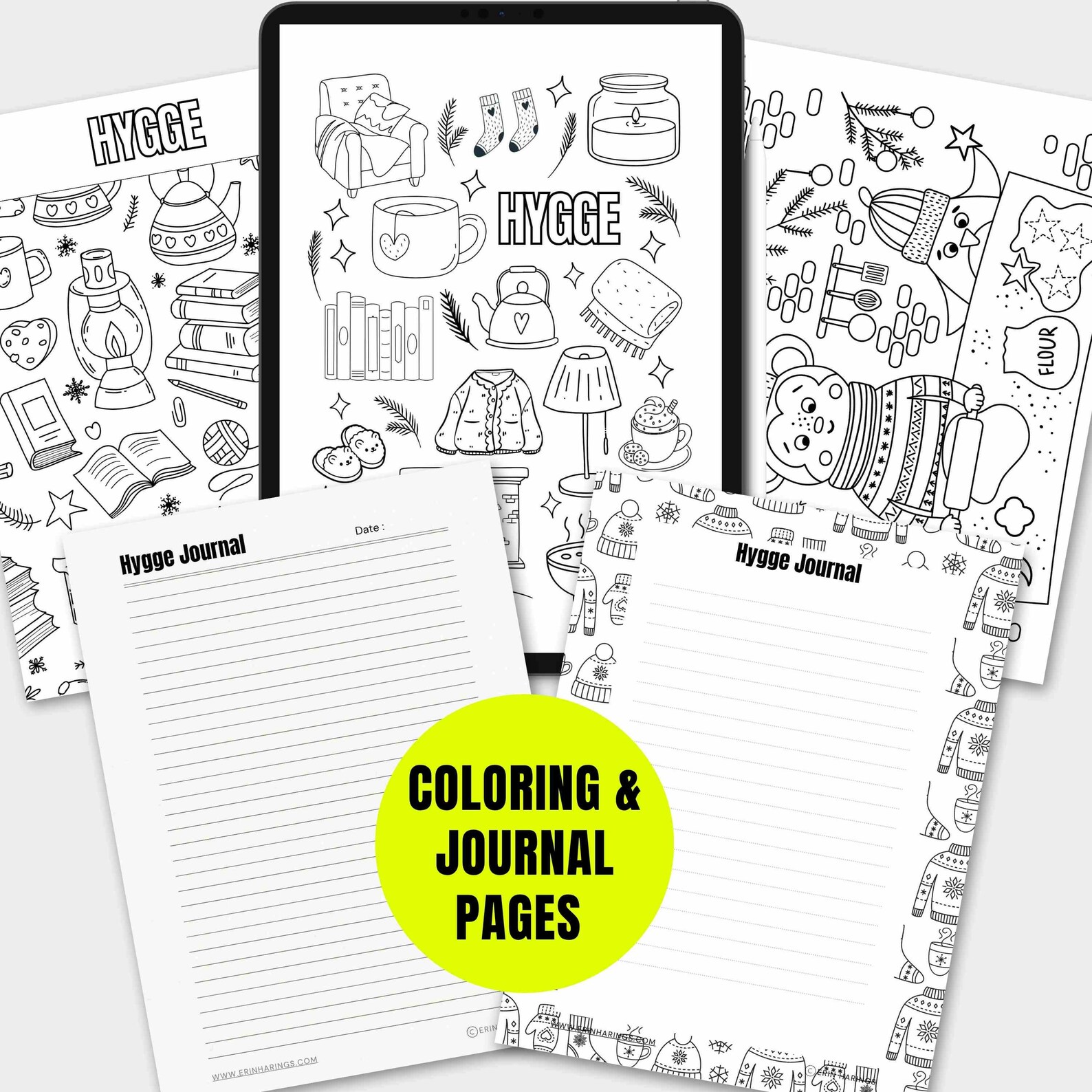 Hygge Self-care Workbook | Mindfulness Activities, Journal Prompts ...
