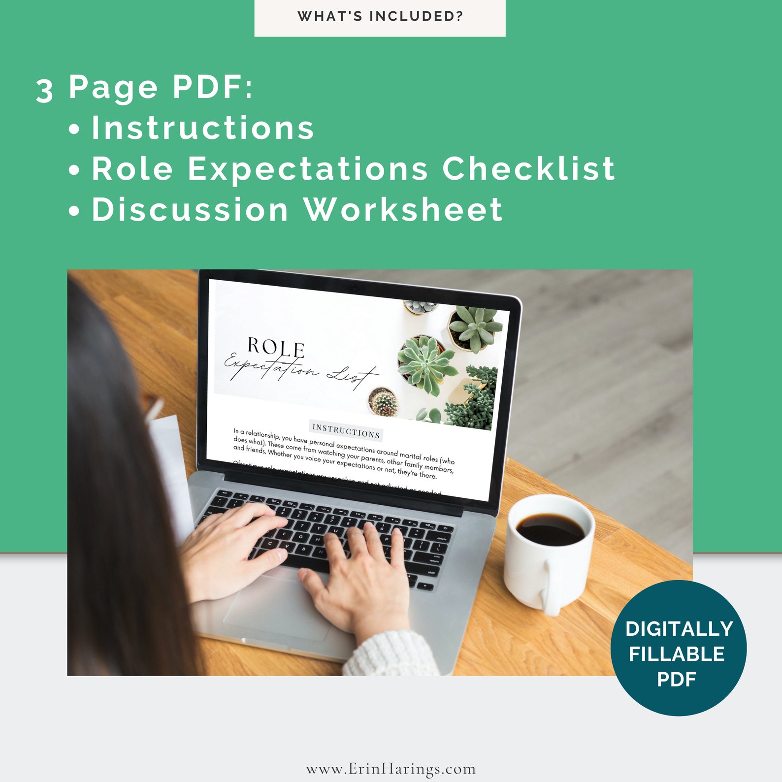 Couples Therapy Worksheets | Role Expectation List | Relationship ...