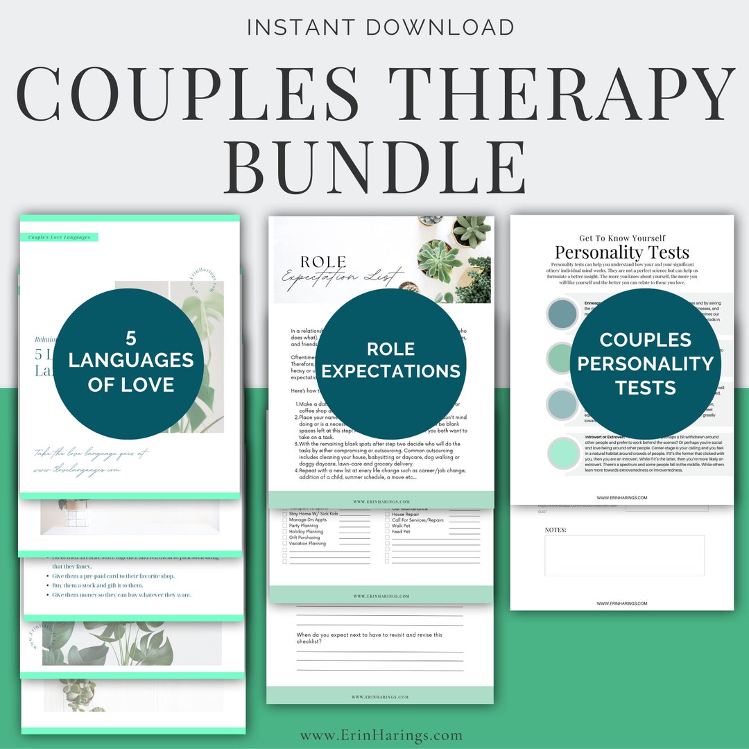 Marriage Therapy Role Expectations Personality Tests Love Languages ...