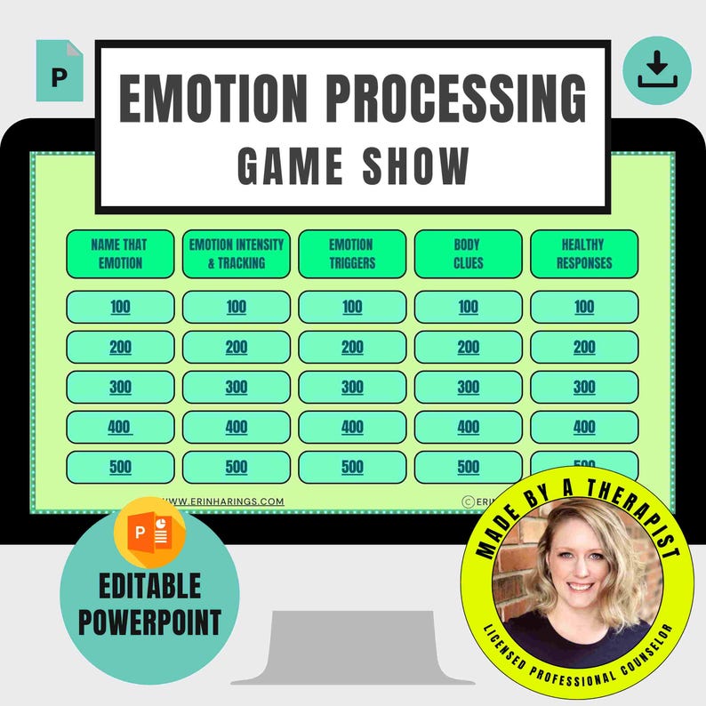 Emotion Processing Game Show | Interactive Emotion Regulation Activity ...