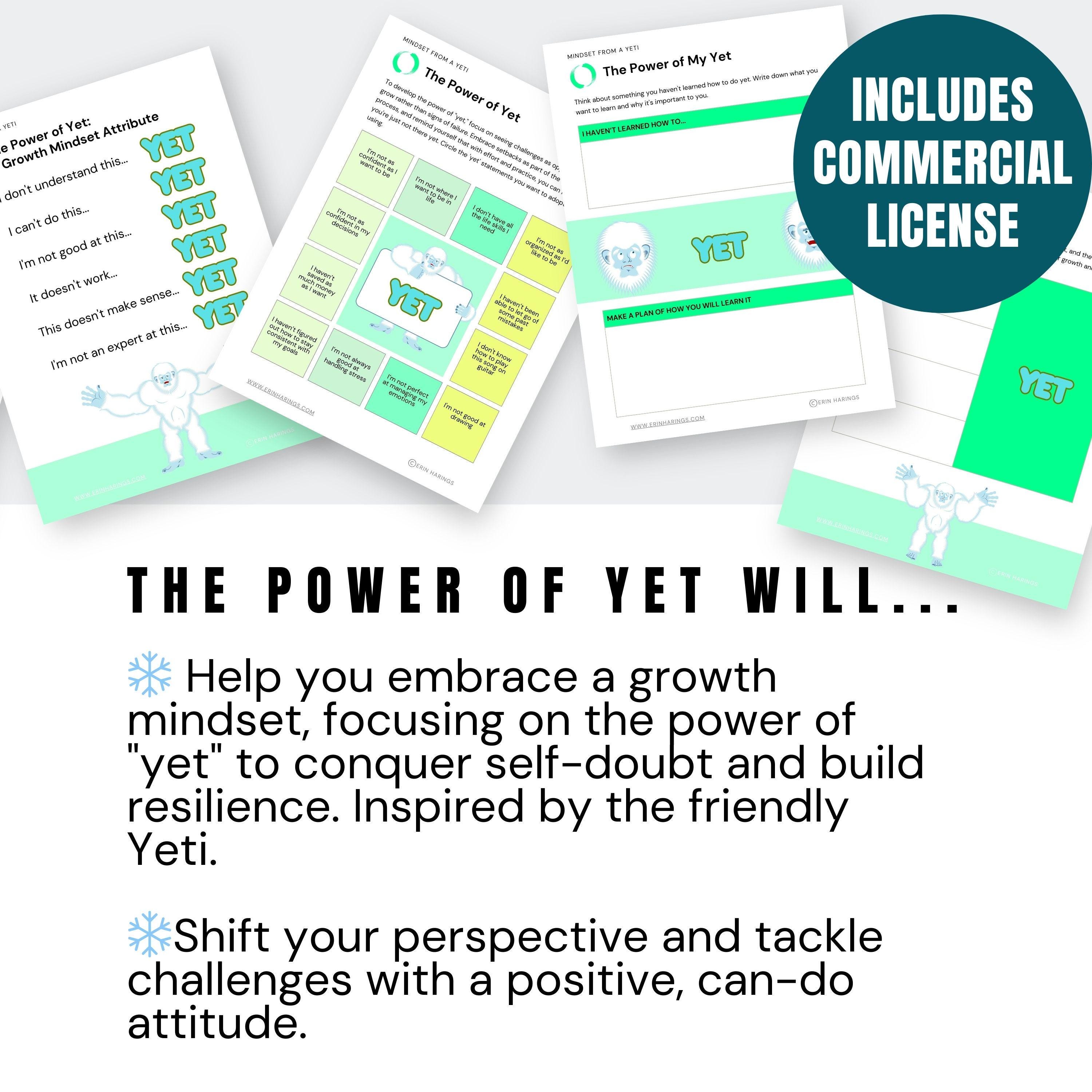 The Power of yet | Growth Mindset for Personal Growth, Positive ...