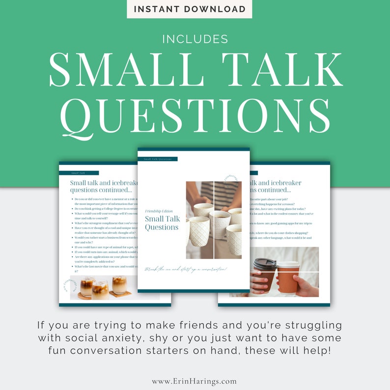 Friendships: Love Languages & Small Talk Icebreaker Questions Social ...