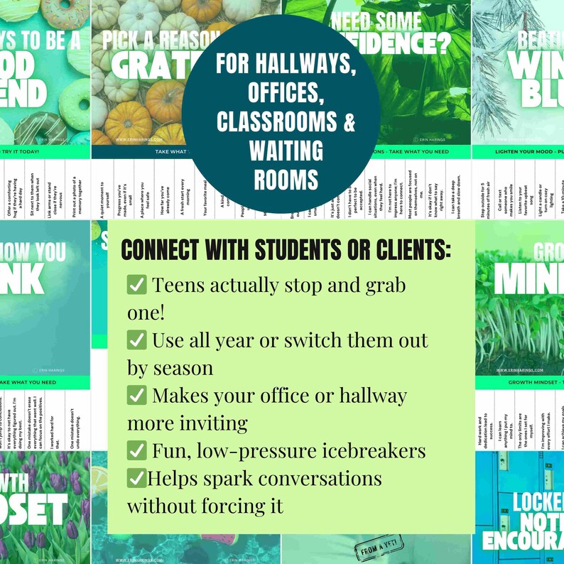 Mental Health Tear-off Flyers | Therapy & SEL Resources for Classroom ...