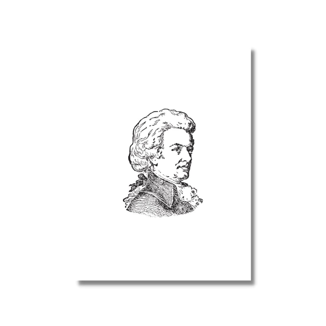 Printable Musician Portrait Wall Art, Bach, Mozart, Beethoven ...