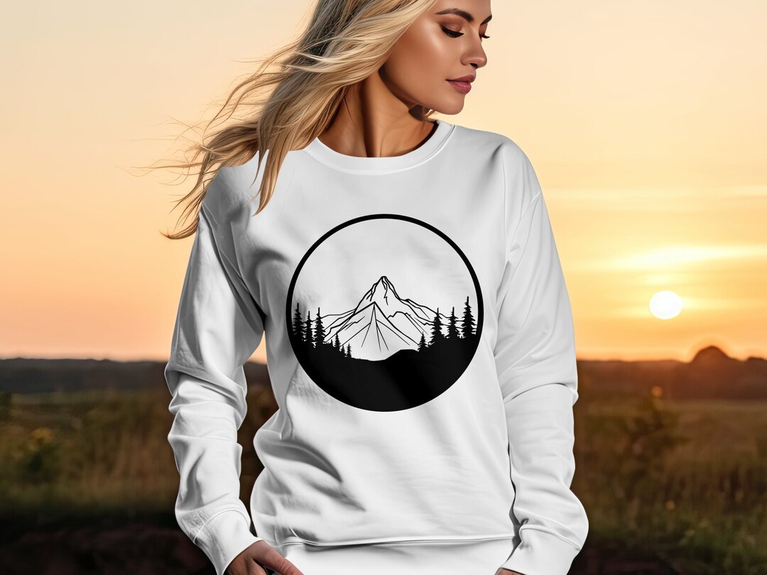Mountain and Forest Svg Mountain Scene Svg Scenic Natural Landscape ...
