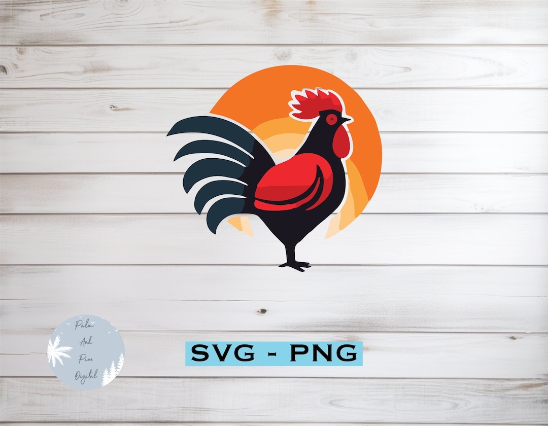 Rooster Vector Svg Png, Rooster Silhouette, Rooster Icon, Farm Animal ...