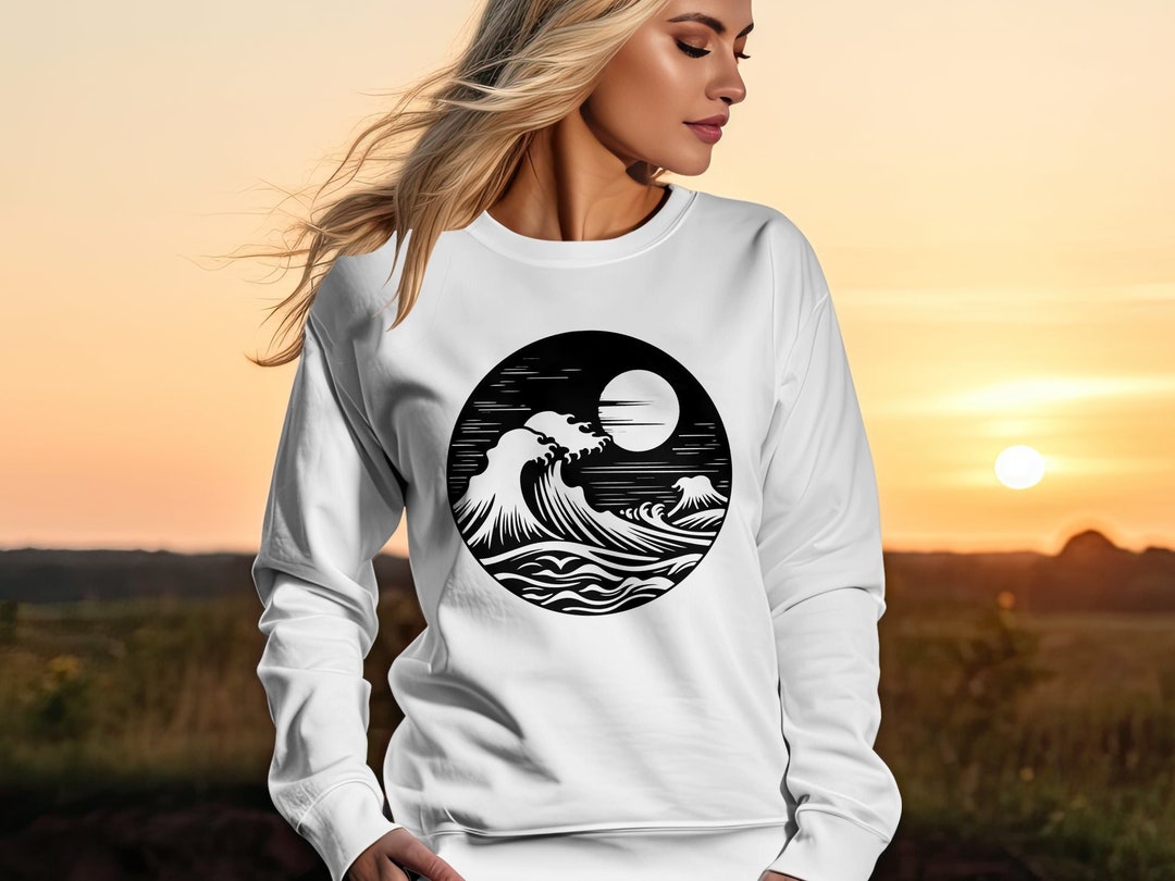 Ocean Wave Svg Ocean Svg Ocean Print Instant Download Ocean Wall Art ...