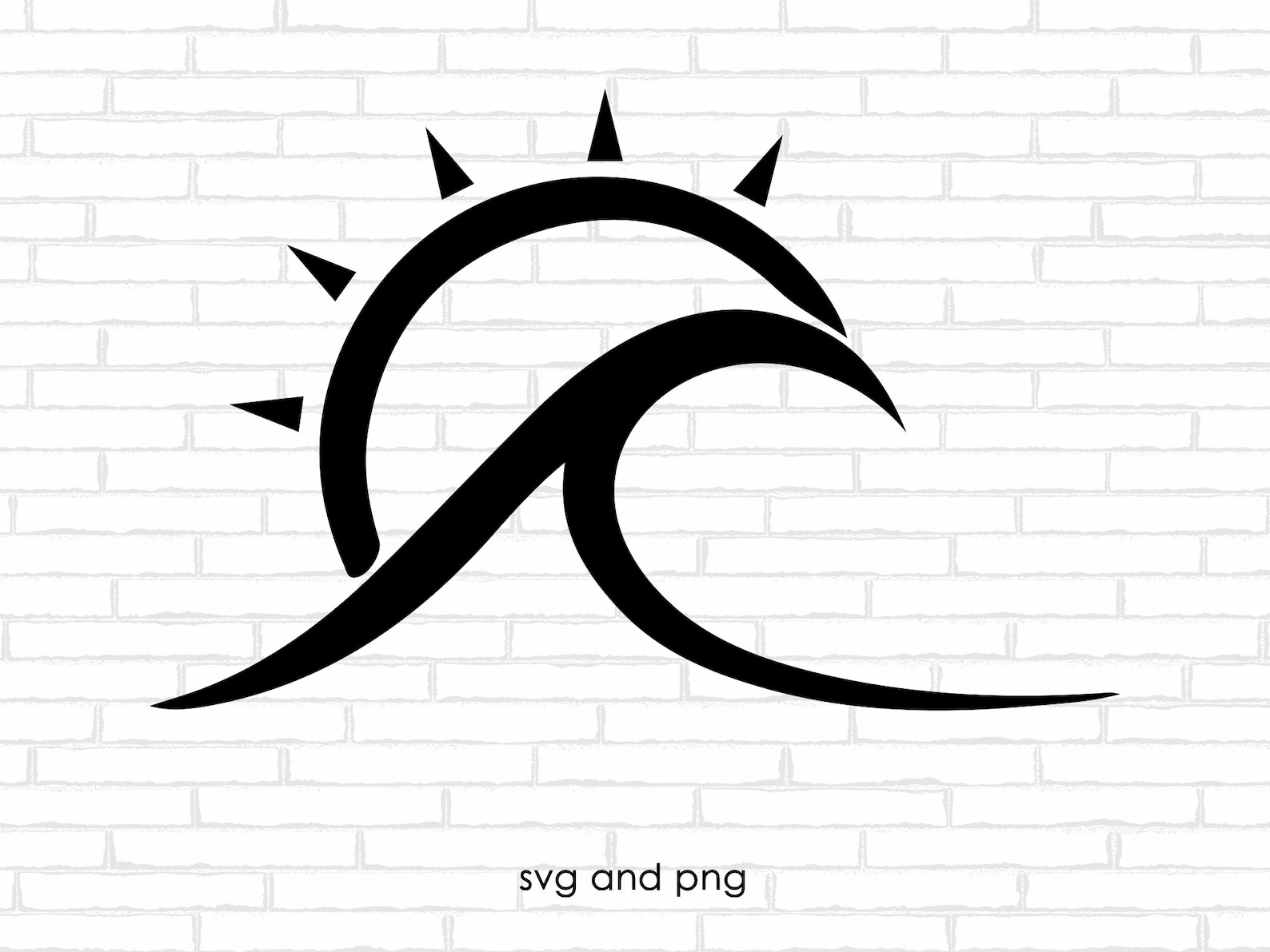 Sunset Wave Svg Beach Svg Sunshine Svg Sun Svg Sun and - Etsy